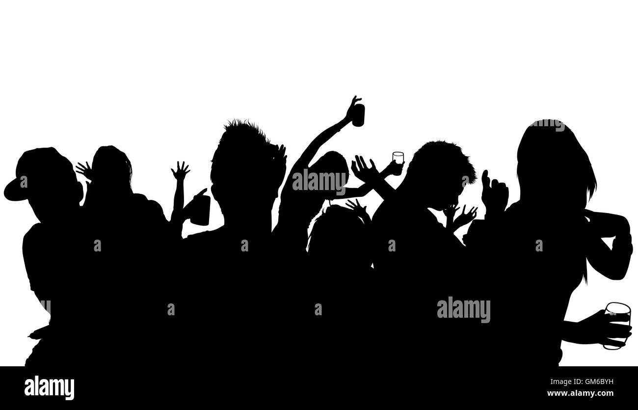 Dancing Crowd Silhouette Stock Vector Image & Art - Alamy Dancing Crowd Silhouette Stock Vector Image & Art - Alamy