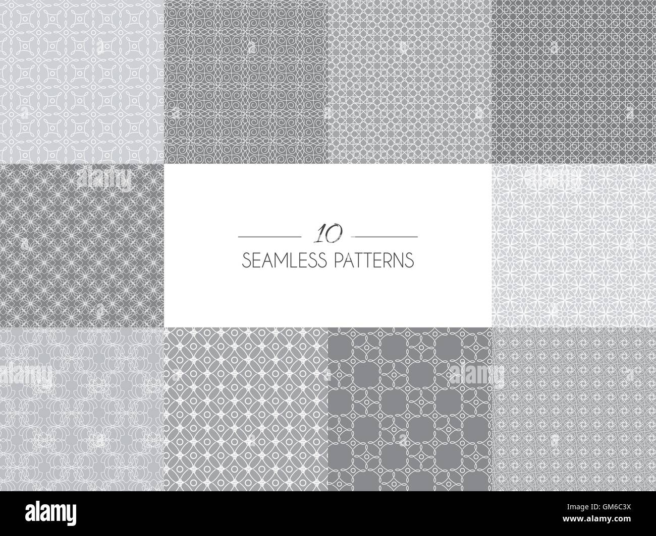 Set of geometric seamless patterns Stock Vector Image & Art - Alamy