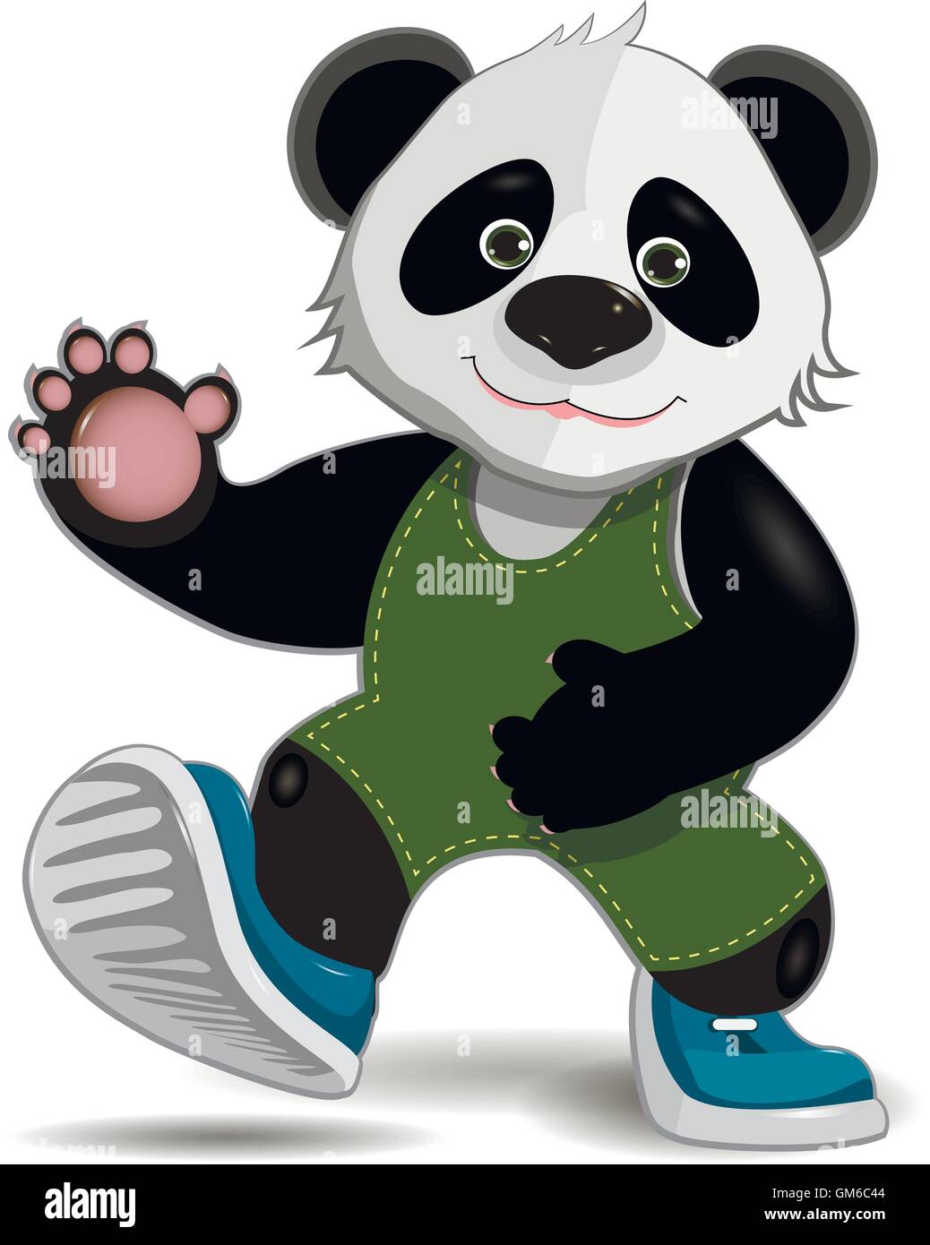 Panda sneakers Stock Vector Images - Alamy