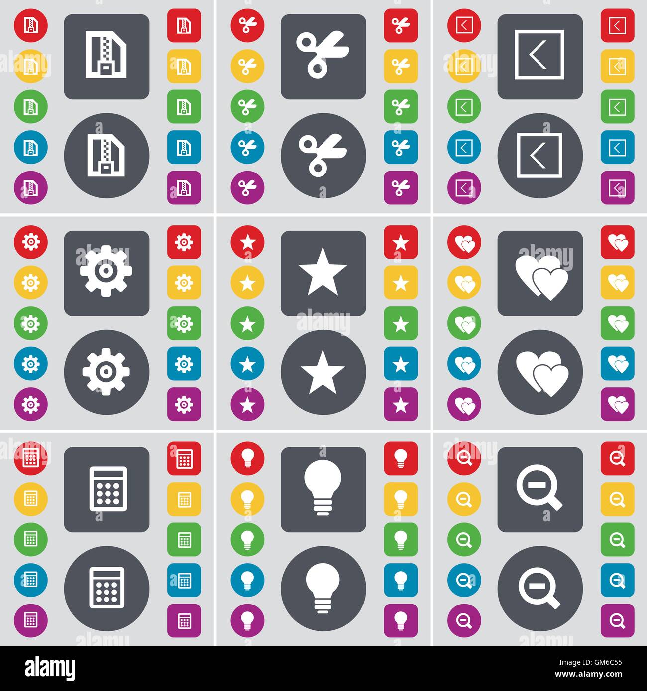 Large buttons on calculator Stock Vector Images - Alamy