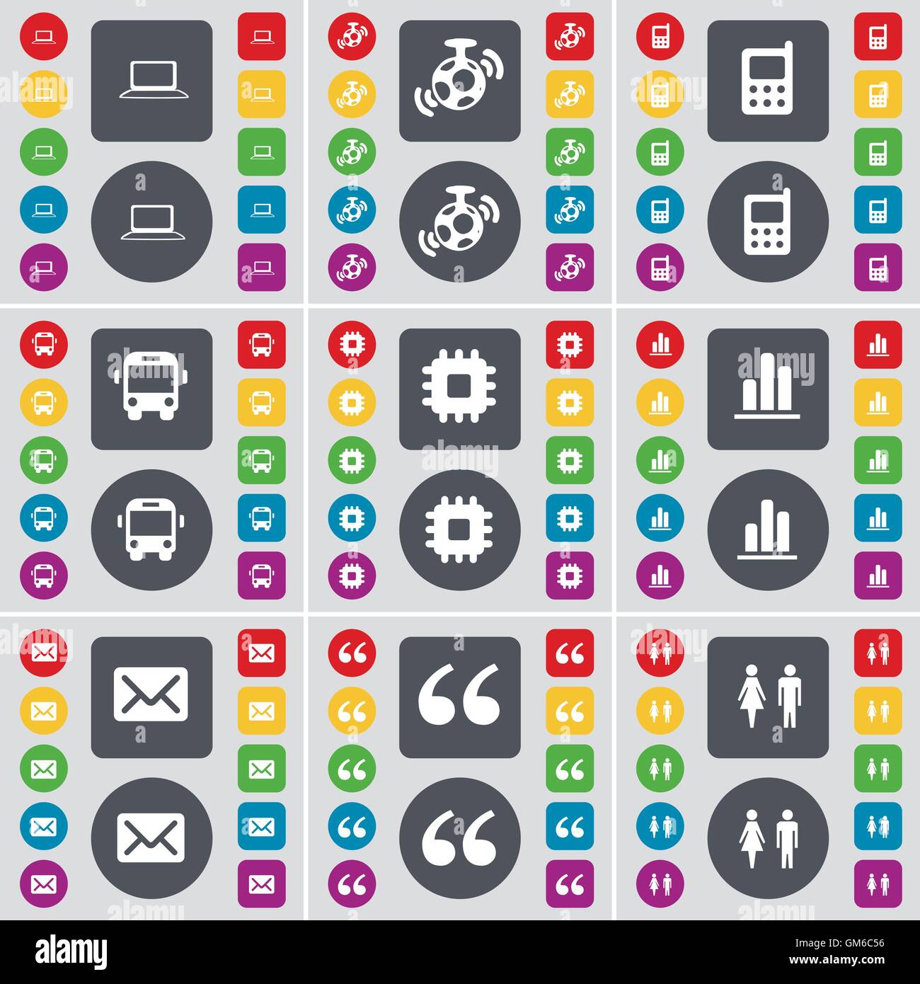 Laptop, Speaker, Calculator, Bus, Processor, Diagram, Message ...