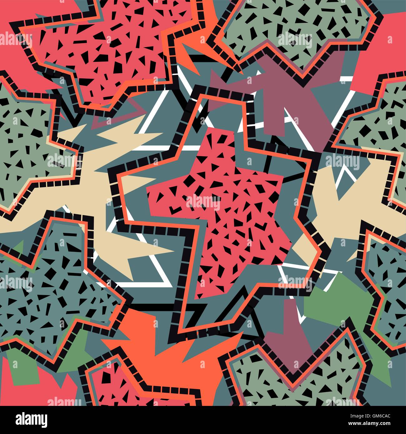 Retro 80s seamless pattern background Stock Vector Image & Art - Alamy