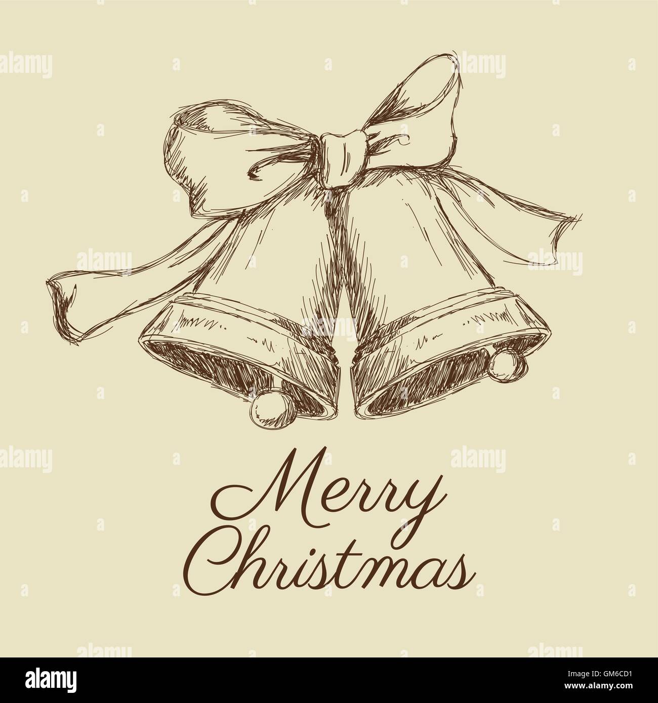 merry christmas sketch design Stock Vector Image & Art - Alamy