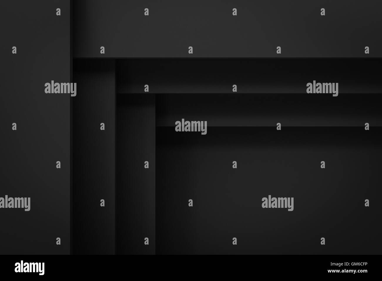 black layer layout paper material background 3d render Stock Photo - Alamy