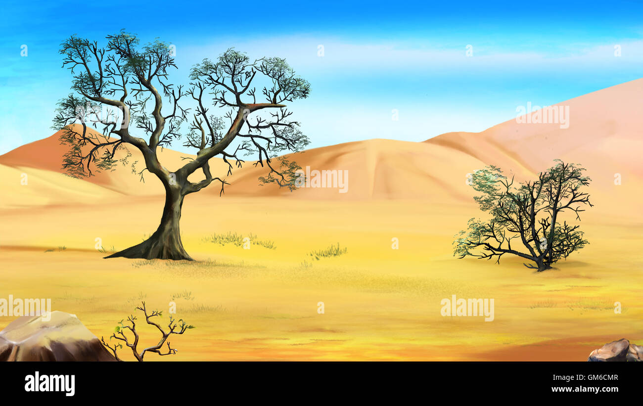Desert Cartoon High Resolution Stock Photography and Images - Alamy