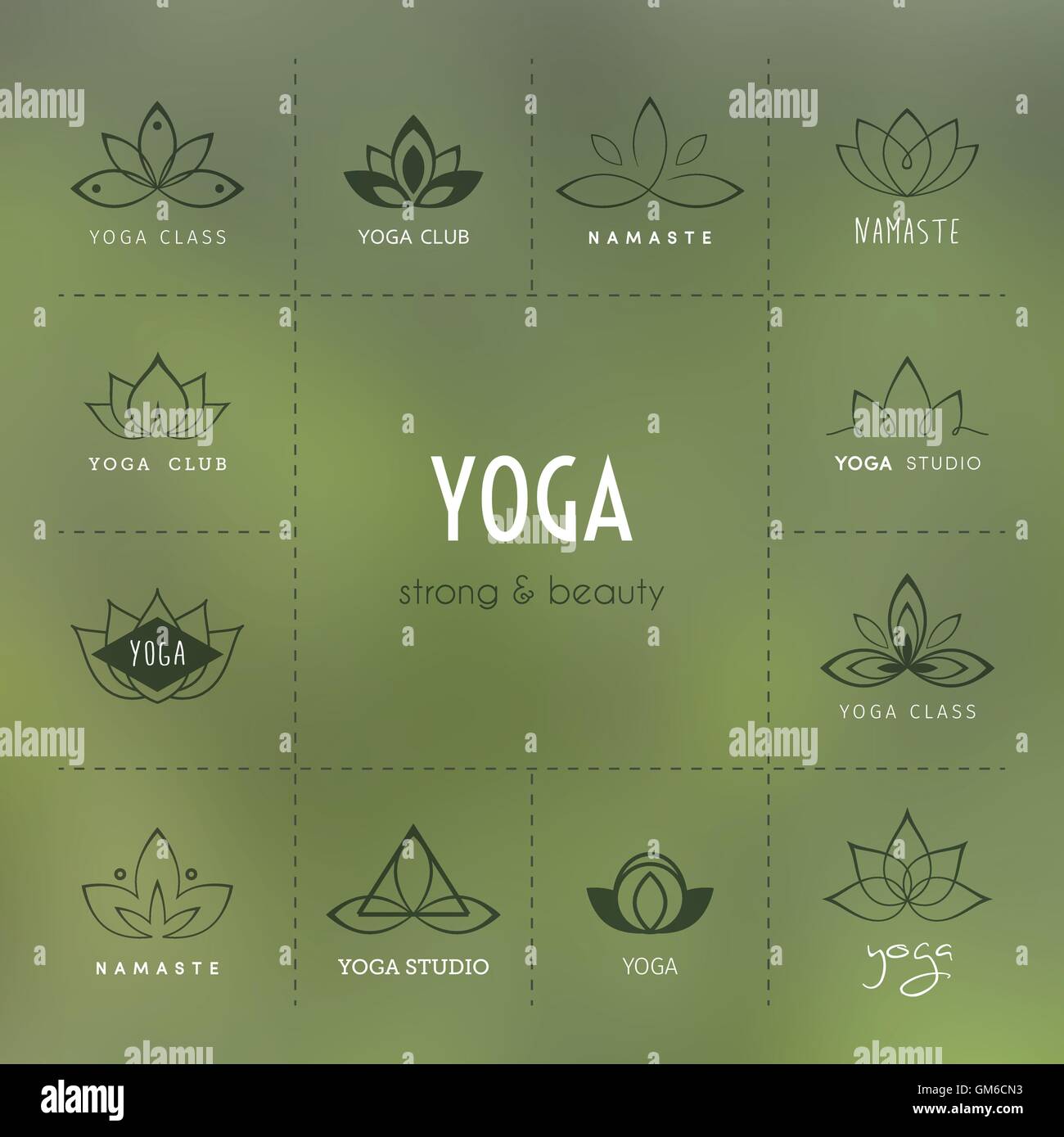 Yoga studio logo Stock Vector Images - Alamy