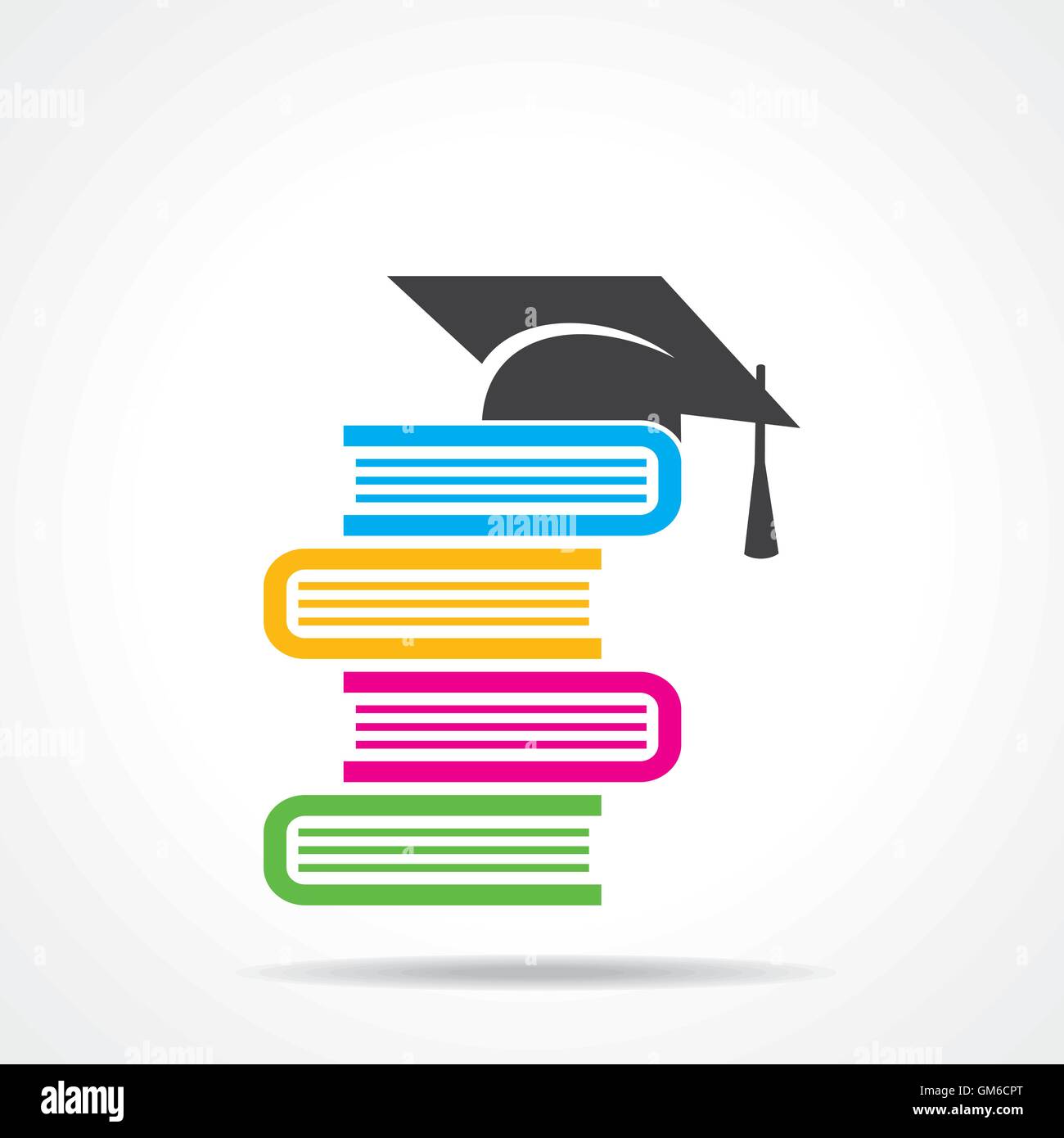 Education concept with graduation cap and computer mouse stock vector ...