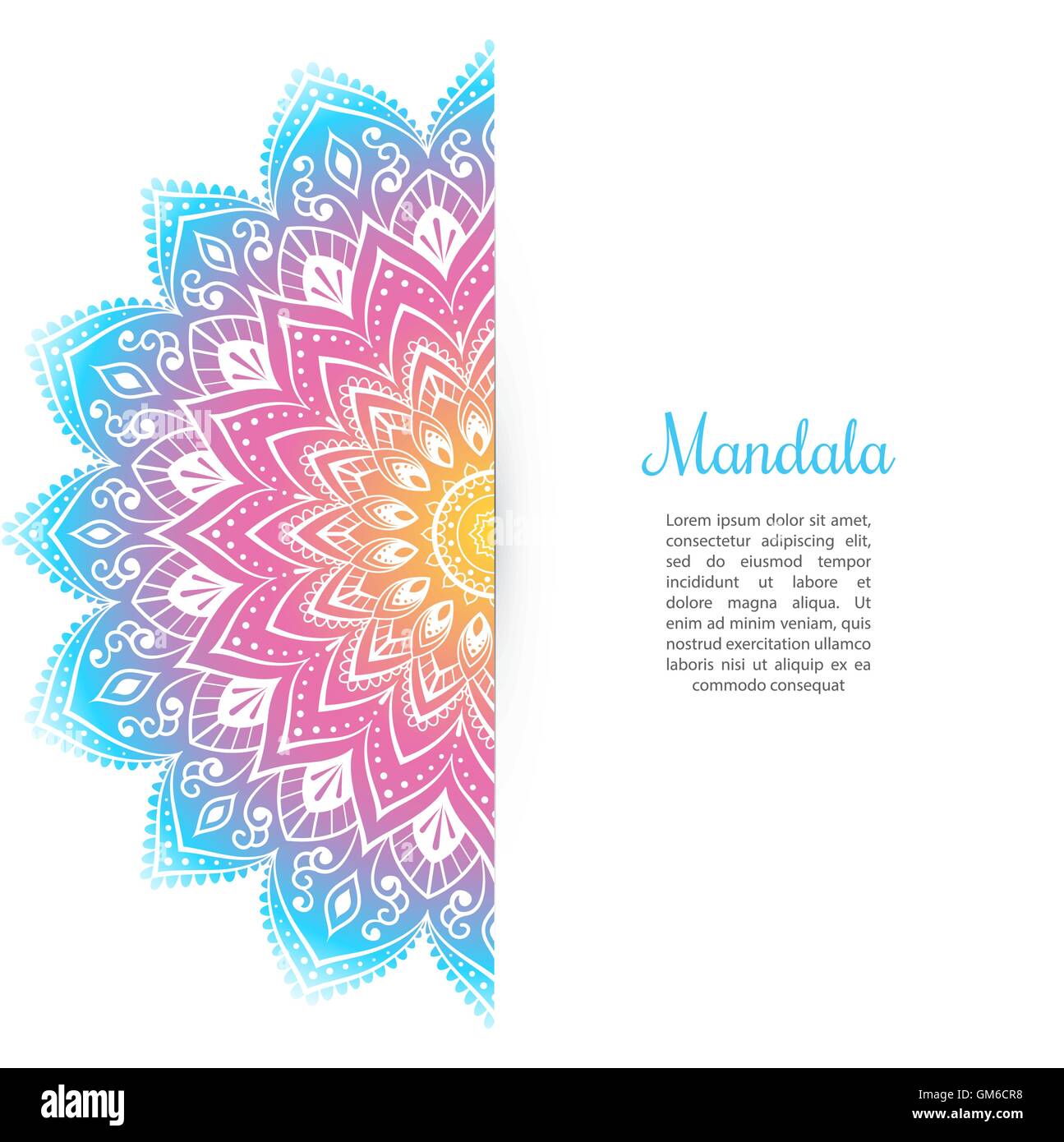 Color Mandala background template Stock Vector Image & Art - Alamy