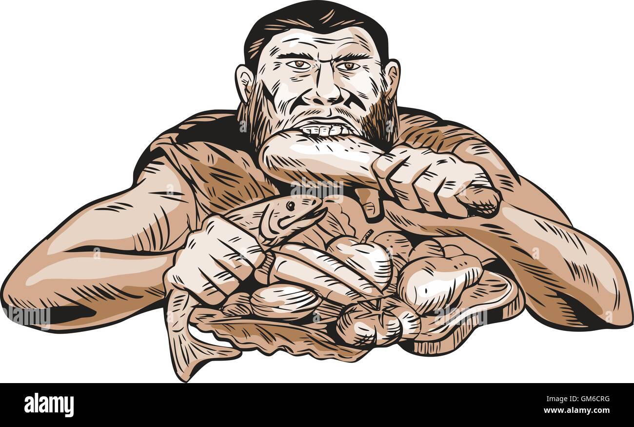 Paleolithic man drawing hi-res stock photography and images - Alamy