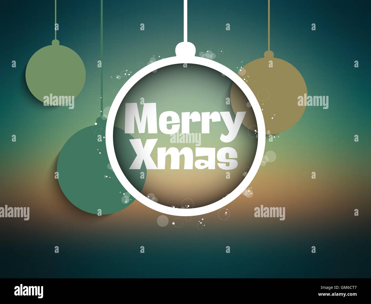 Gold green merry christmas Stock Vector Images - Alamy