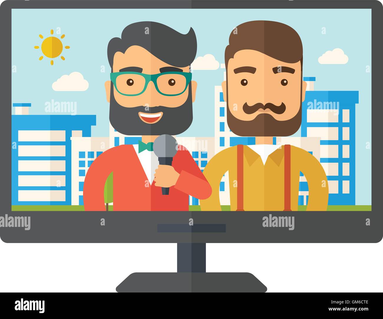 News anchor studio hi-res stock photography and images - Alamy