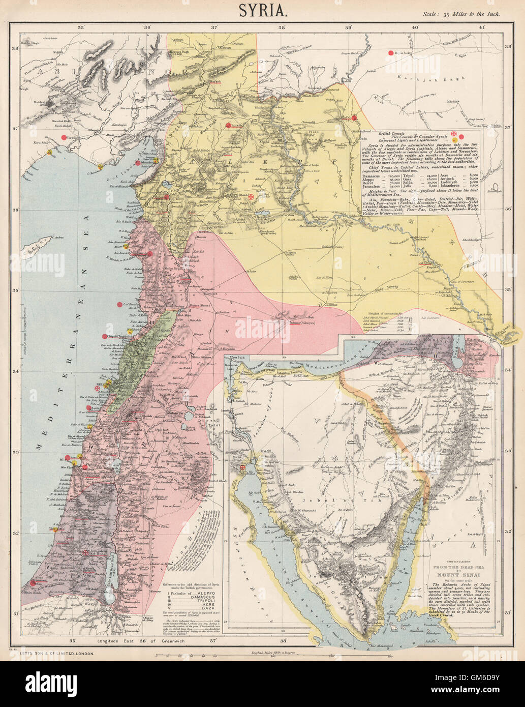 Map of mount sinai hi-res stock photography and images - Alamy