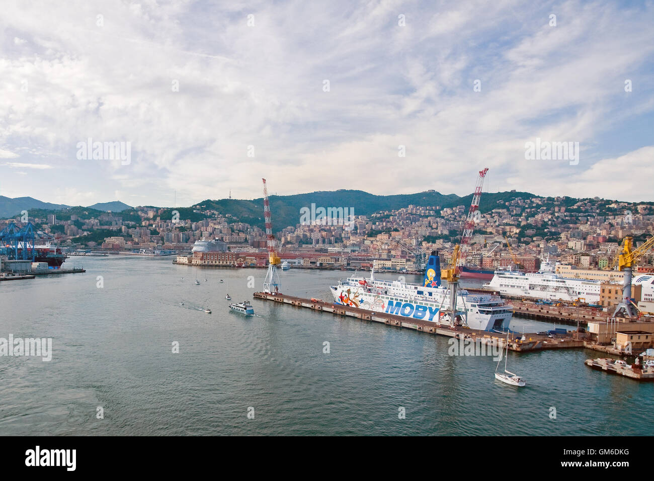 The Port of Genoa, Italy, is the premier Italian port on the ...