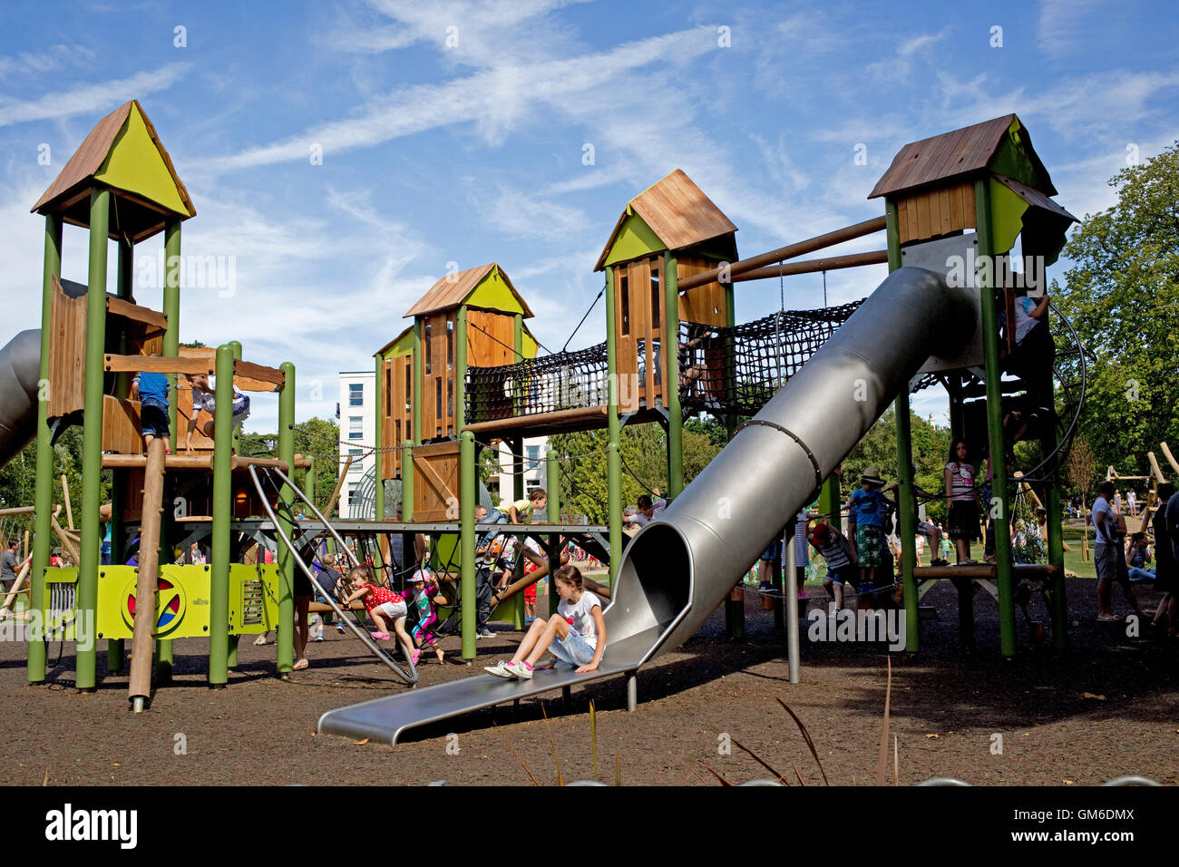 Busy popular play park hi-res stock photography and images - Alamy