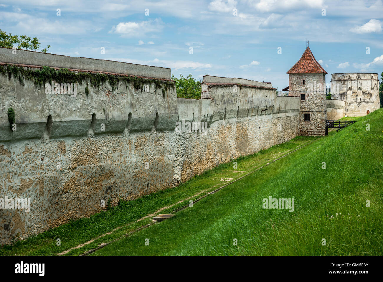 So called Carpenters tower, one of the fortified towers of old walls of ...