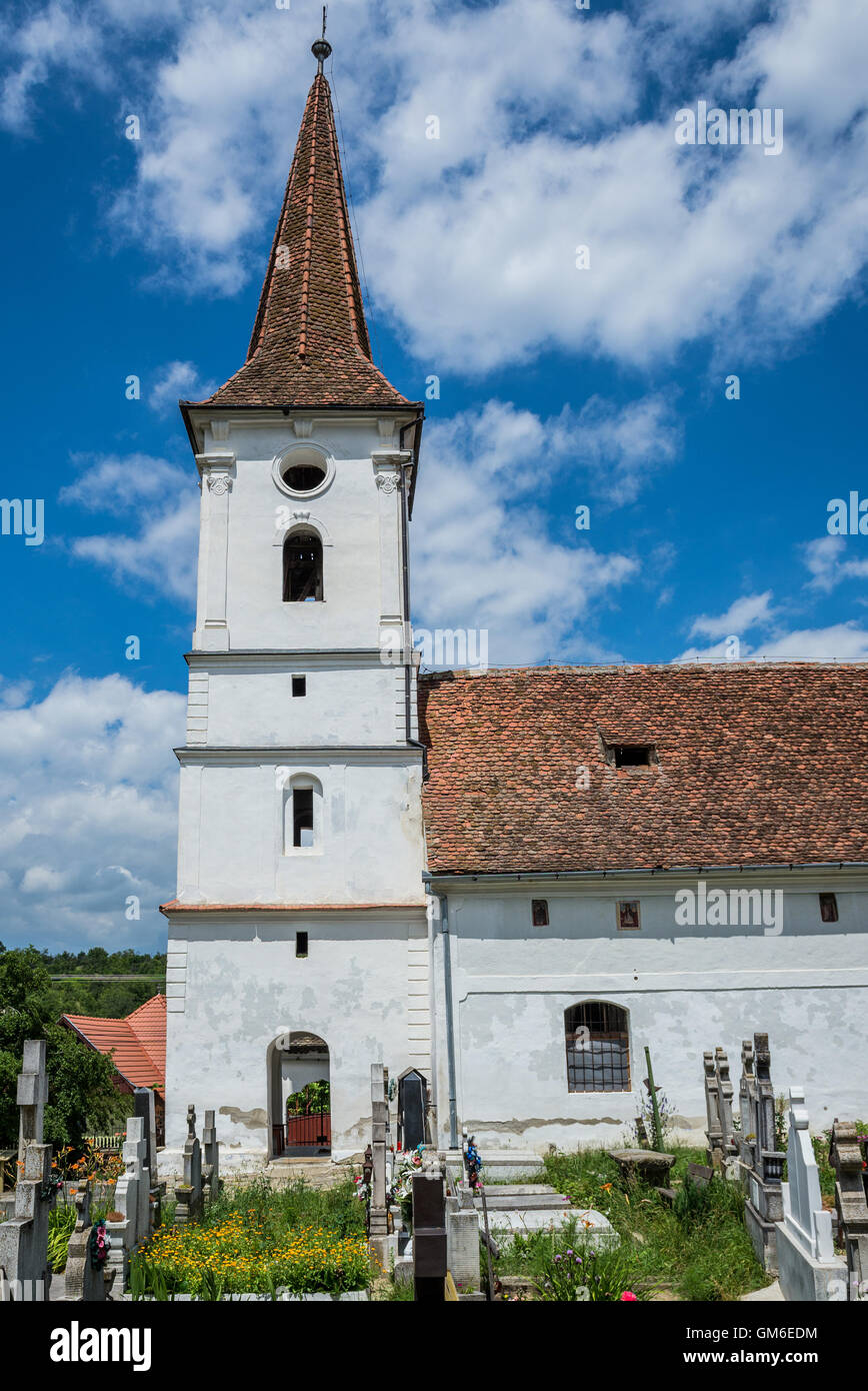 Holy Trinity church in Saxon village Sibiel in Romania Stock Photo - Alamy