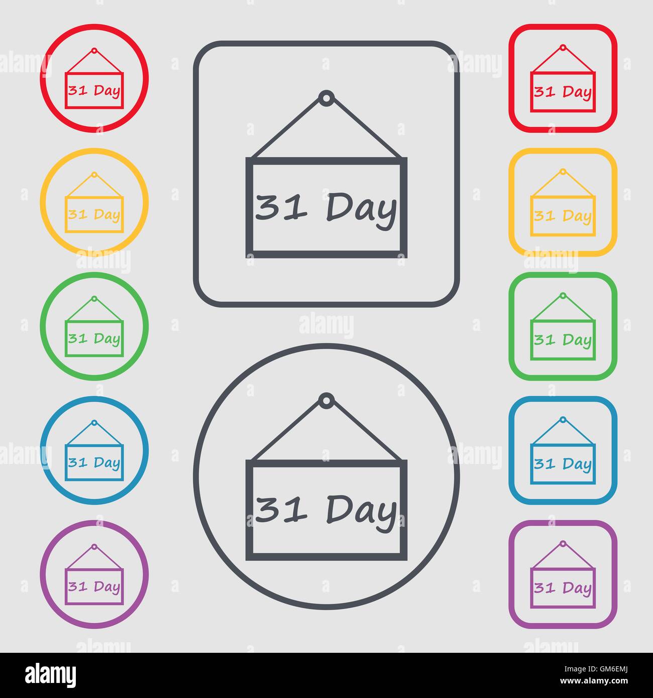 Time plan sign square Stock Vector Images - Alamy