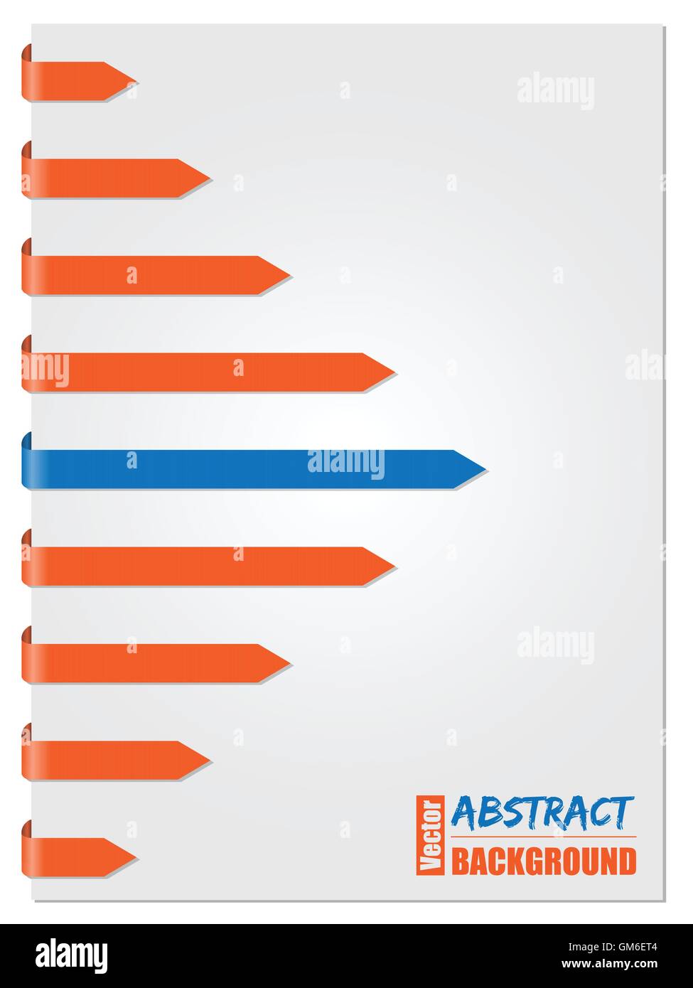 Blue & orange arrow brochure design Stock Vector Image & Art - Alamy
