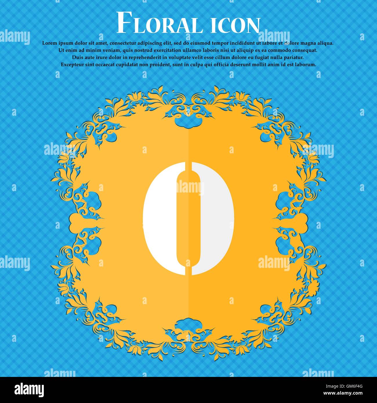 Floral number zero design hi-res stock photography and images - Alamy