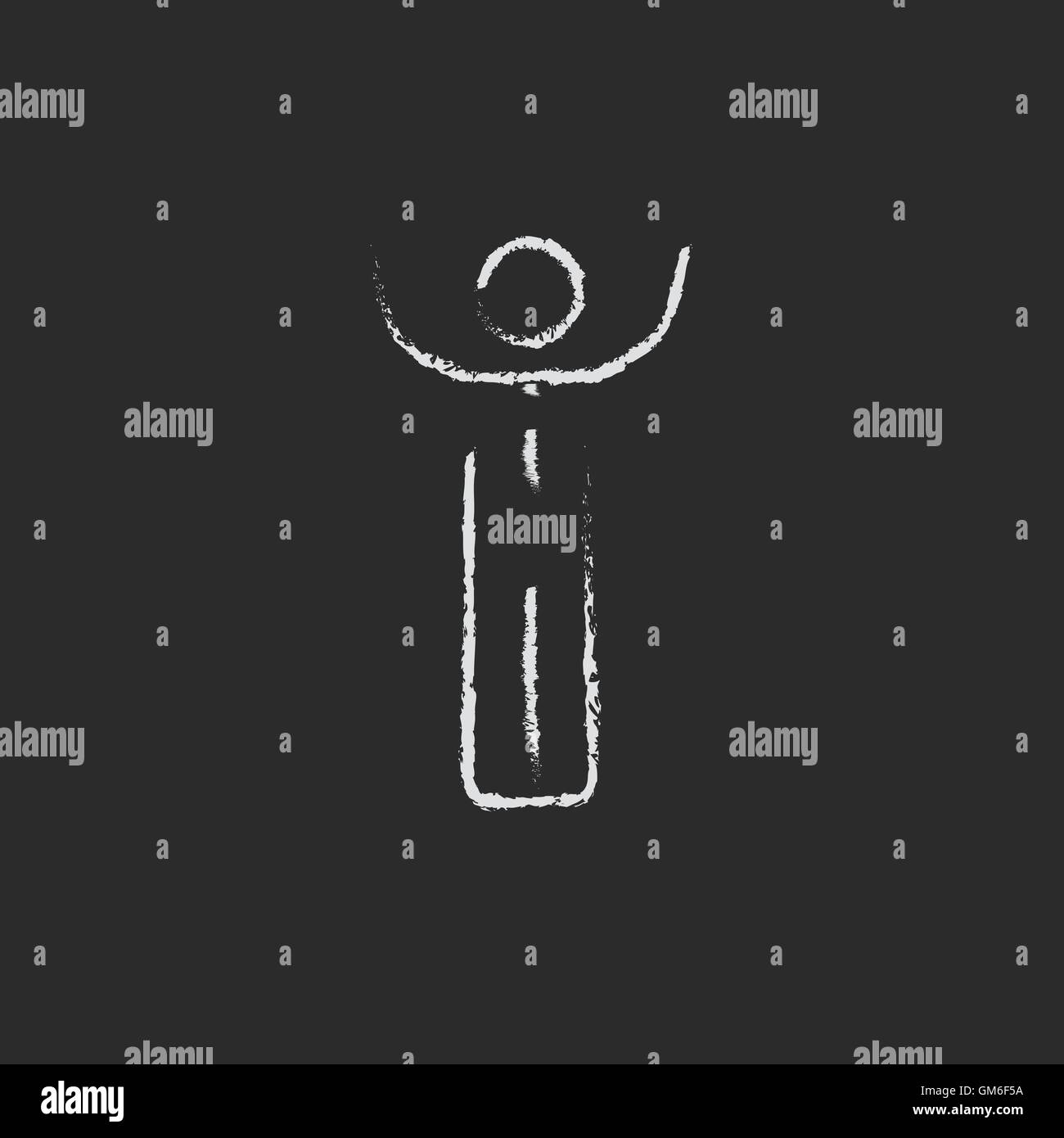 Person arms raised in Stock Vector Images - Alamy