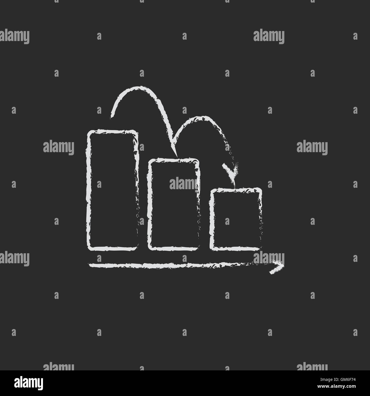 Bar chart in design Black and White Stock Photos & Images - Alamy