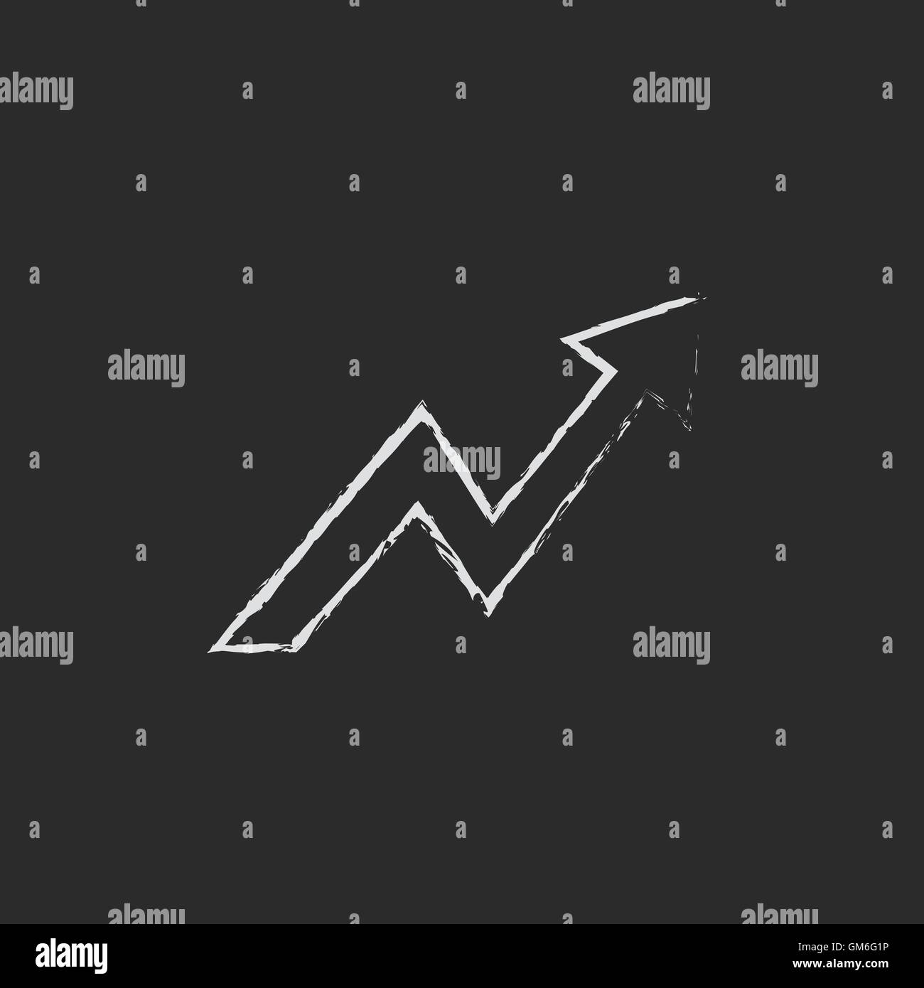 Up arrow in chalk hi-res stock photography and images - Alamy