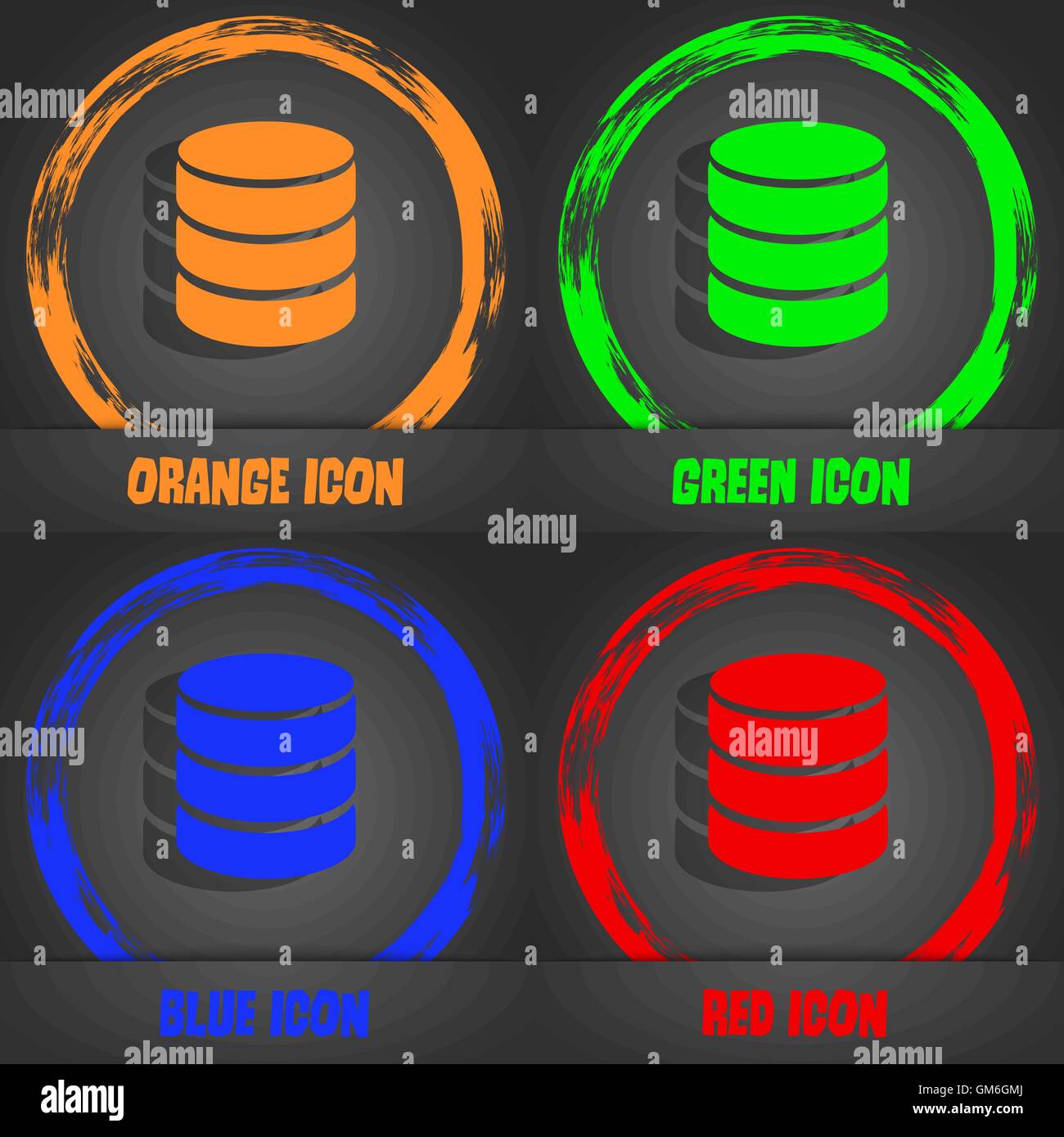 Hard disk and database sign icon. flash drive stick symbol. Fashionable ...