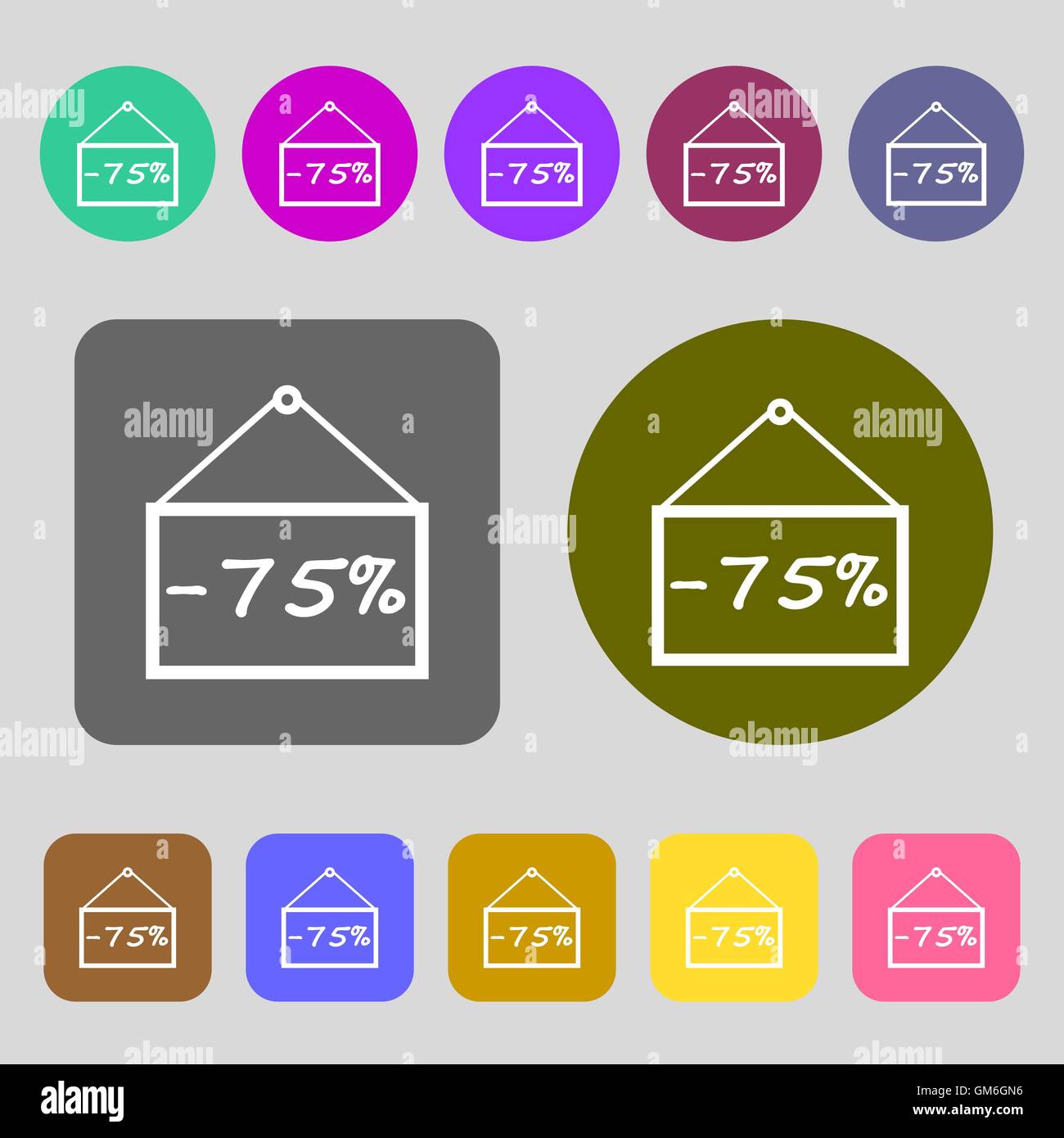 12 and percentage sign Stock Vector Images - Alamy