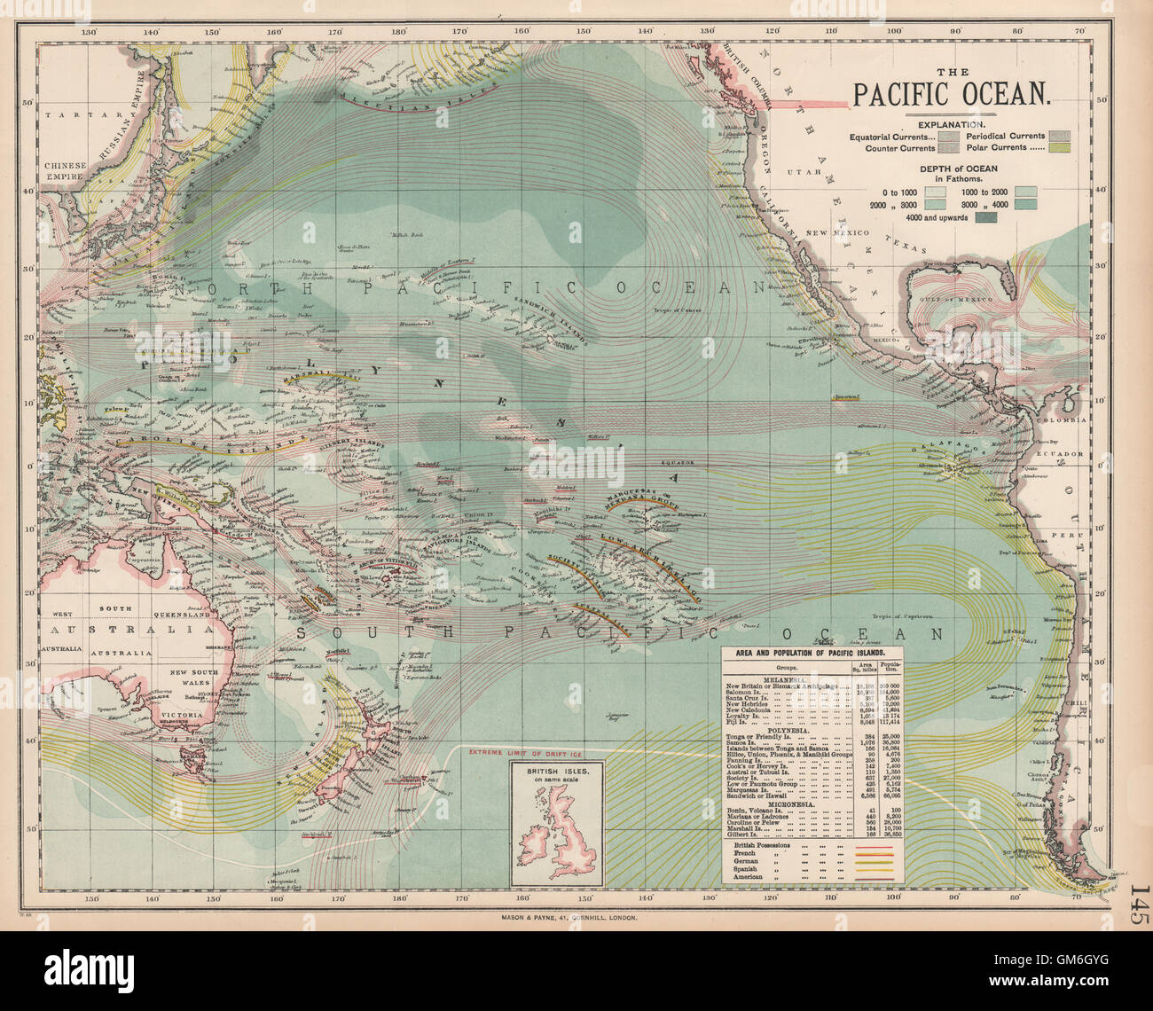 Pacific Ocean Currents Map