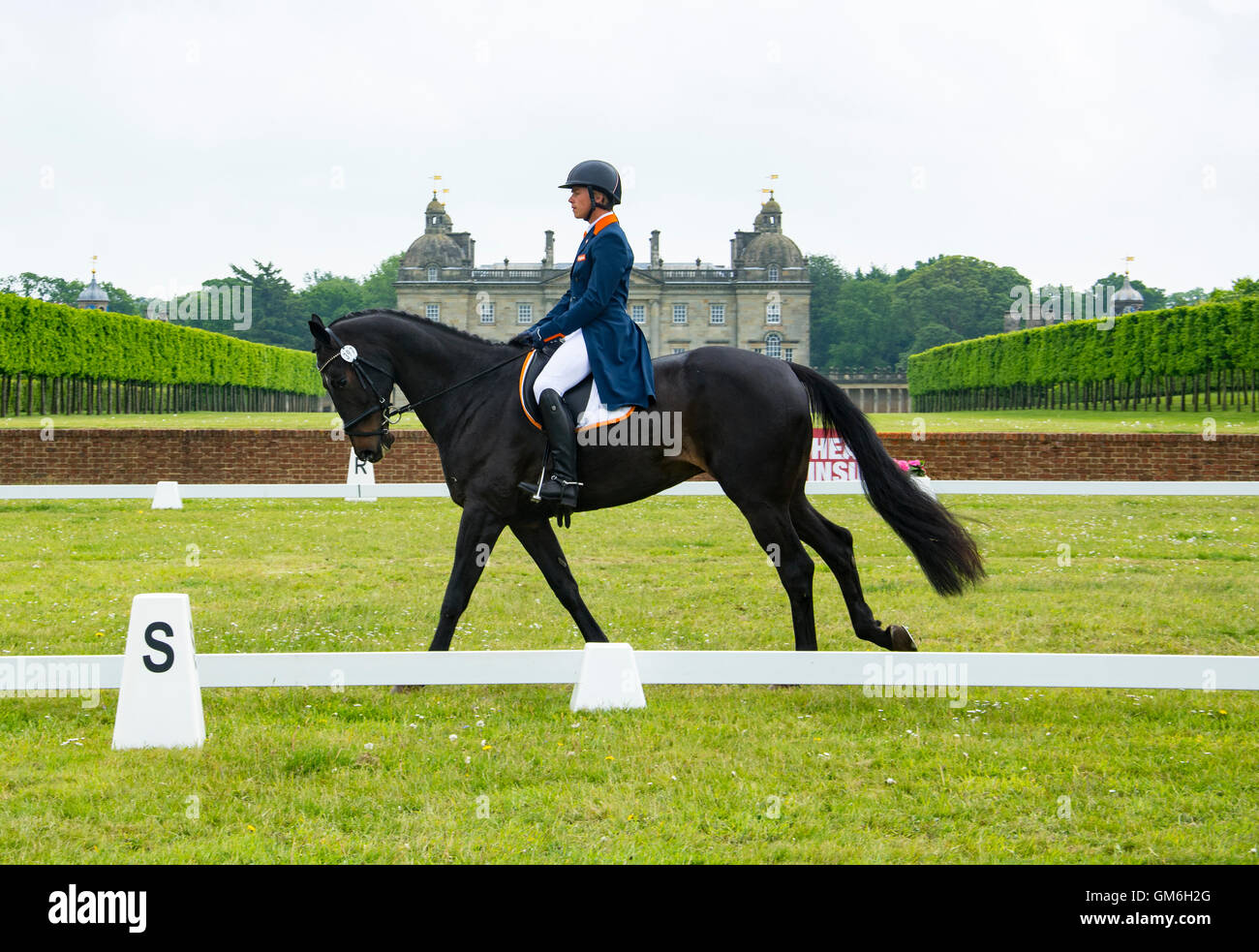 Houghton Hall Dressage Competition, in front of the mail hall Stock ...