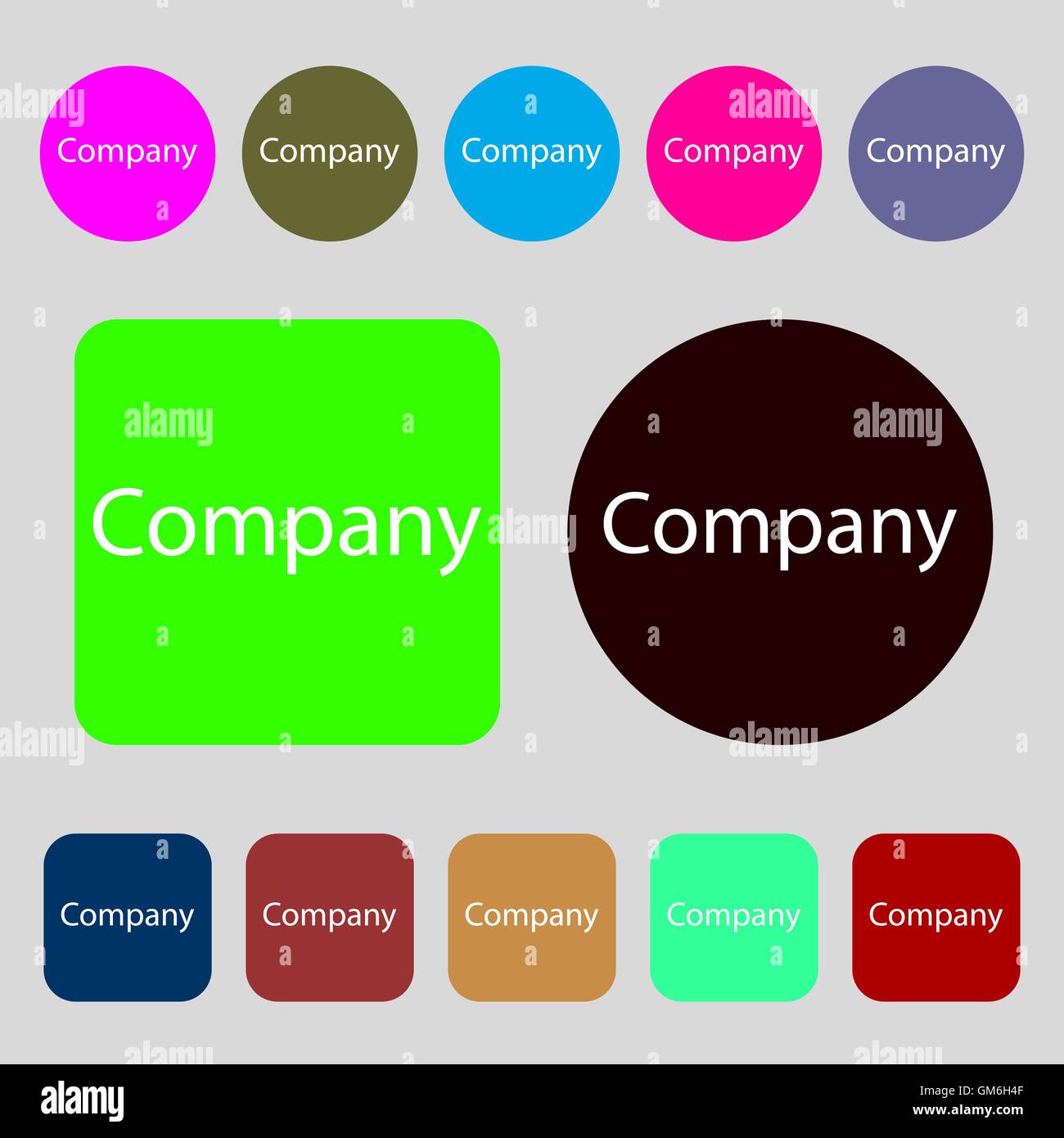 company sign icon. tradition symbol. Business abstract circle logo. 12 ...