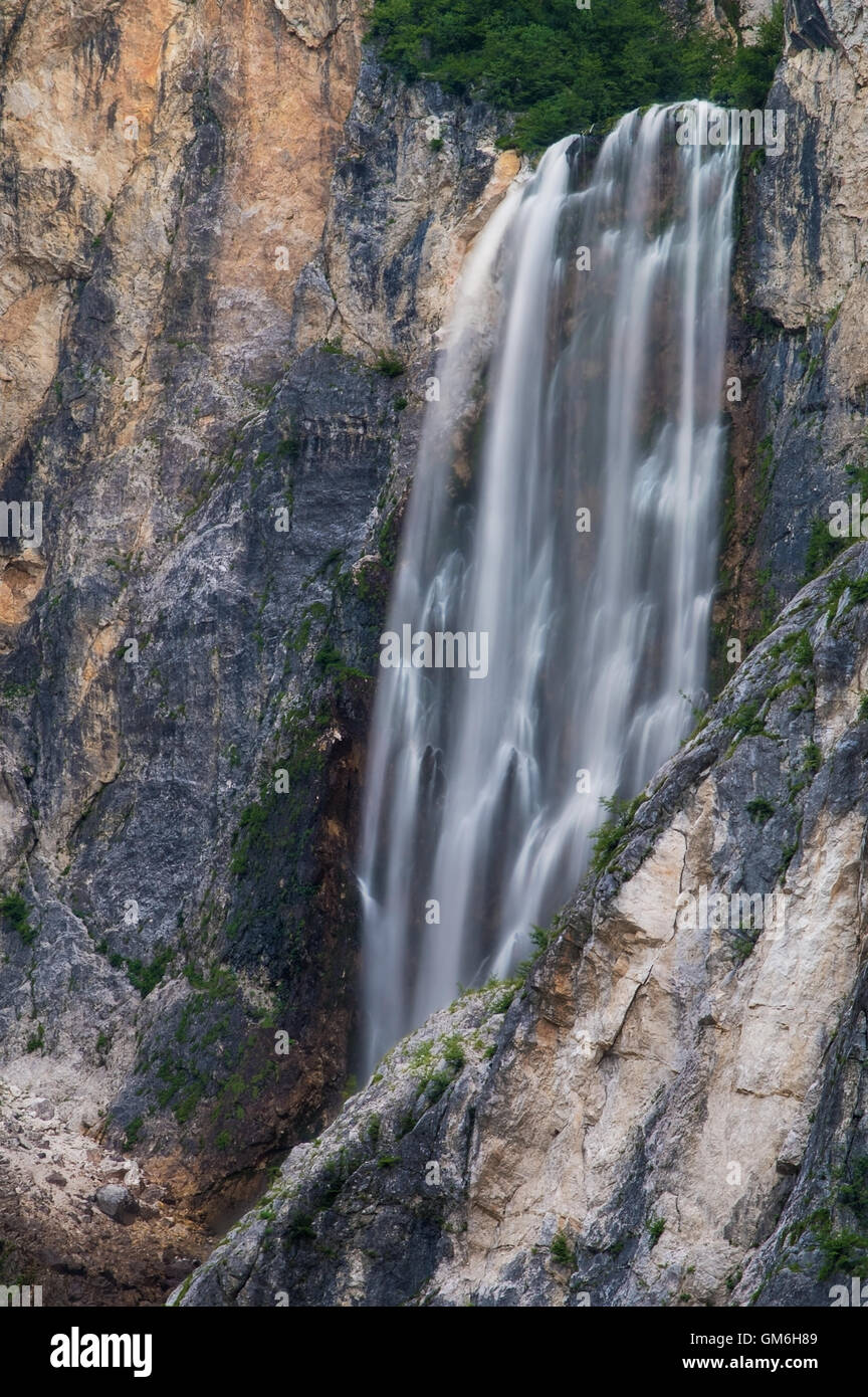 Boka waterfall in Triglav National Park, Slovenia Stock Photo - Alamy
