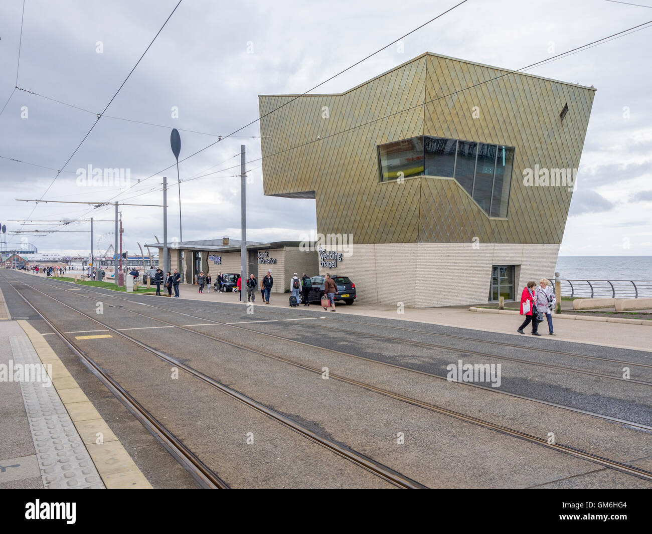 Tourist Information building in Blackpool Stock Photo - Alamy