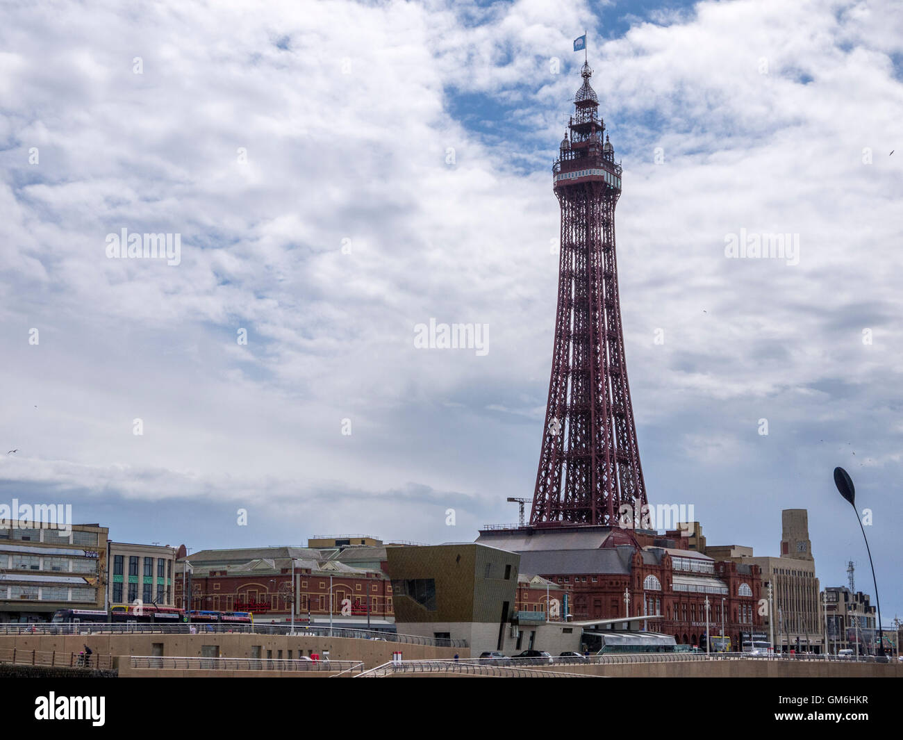 Blackpool tower and surrounding buildings Stock Photo - Alamy