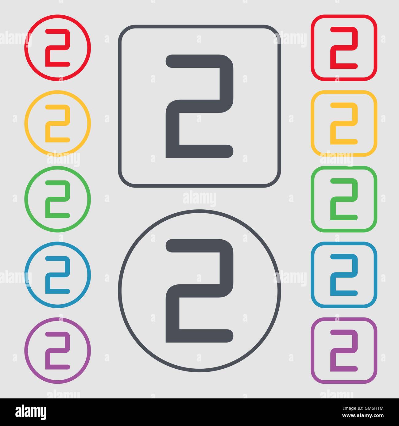 Second place award sign. Winner symbol. Step two. Symbols on the Round ...