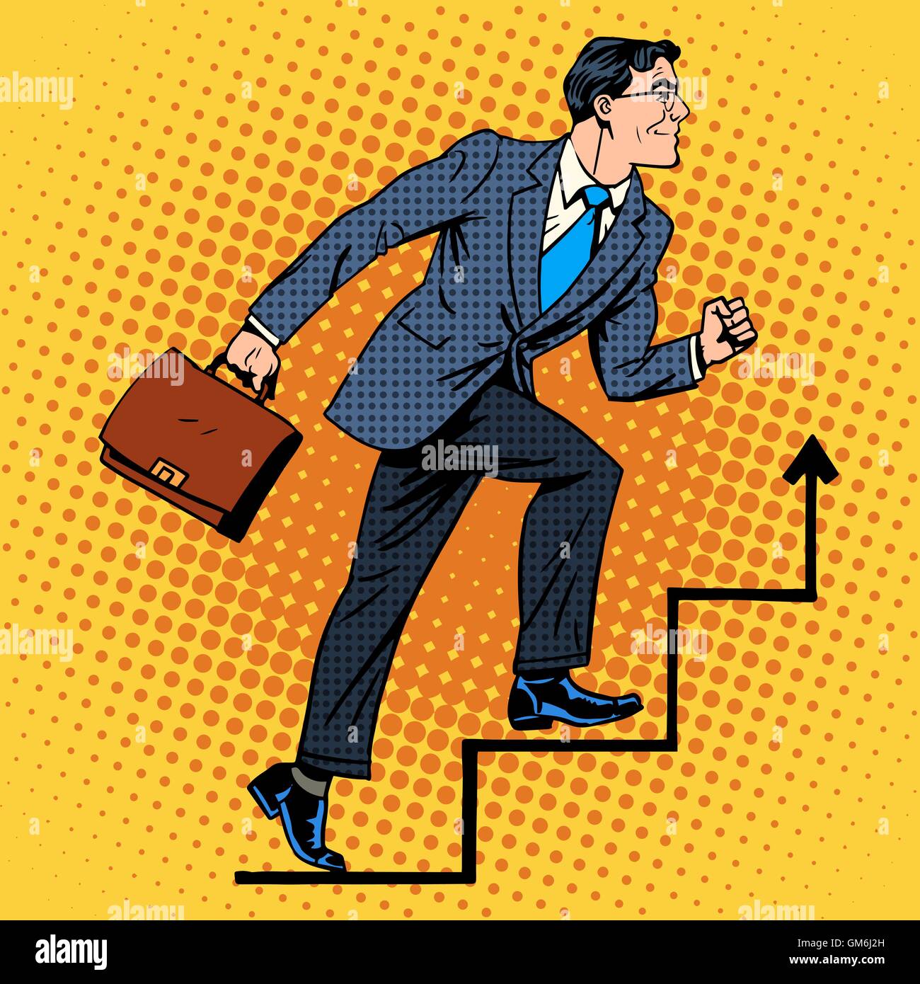 Businessman climbs up the career ladder Stock Vector Image & Art - Alamy Businessman climbs up the career ladder Stock Vector Image & Art - Alamy