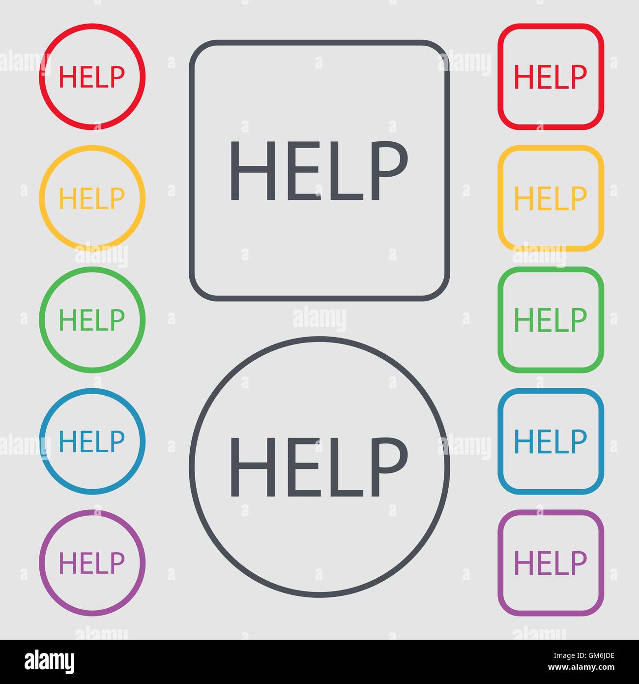 Help point sign icon. Question symbol. Symbols on the Round and square ...