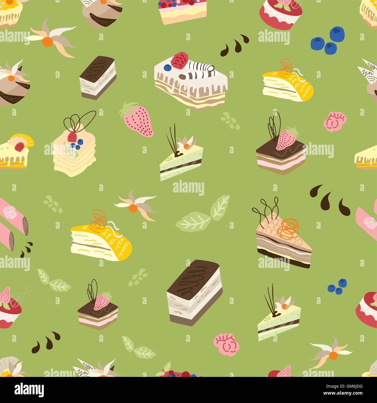 Spring dessert Stock Vector Images - Alamy