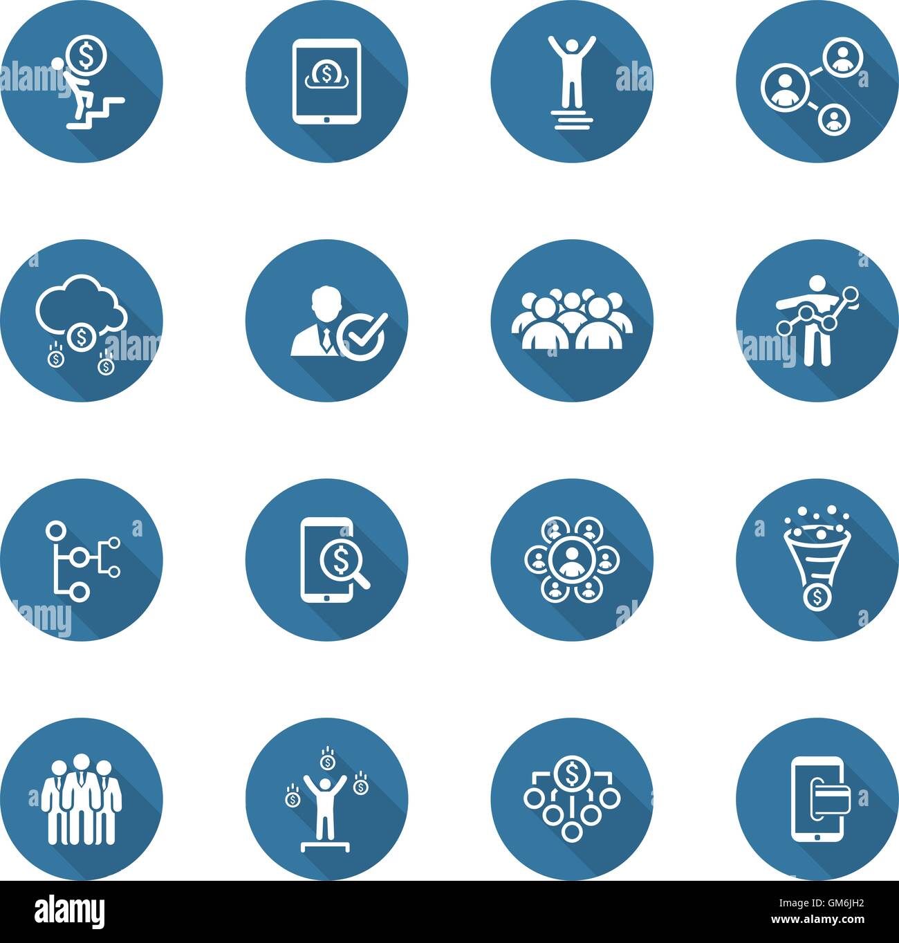 Mining icon set flat Cut Out Stock Images & Pictures - Alamy