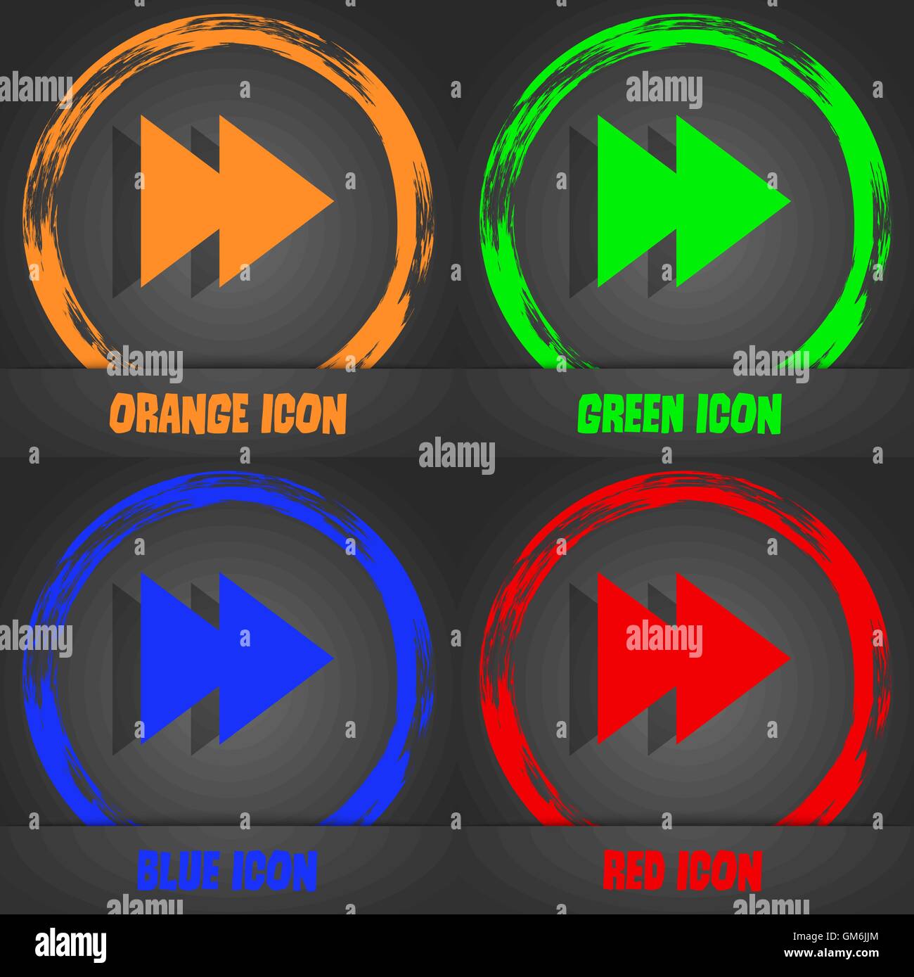 multimedia sign icon. Player navigation symbol. Fashionable modern ...