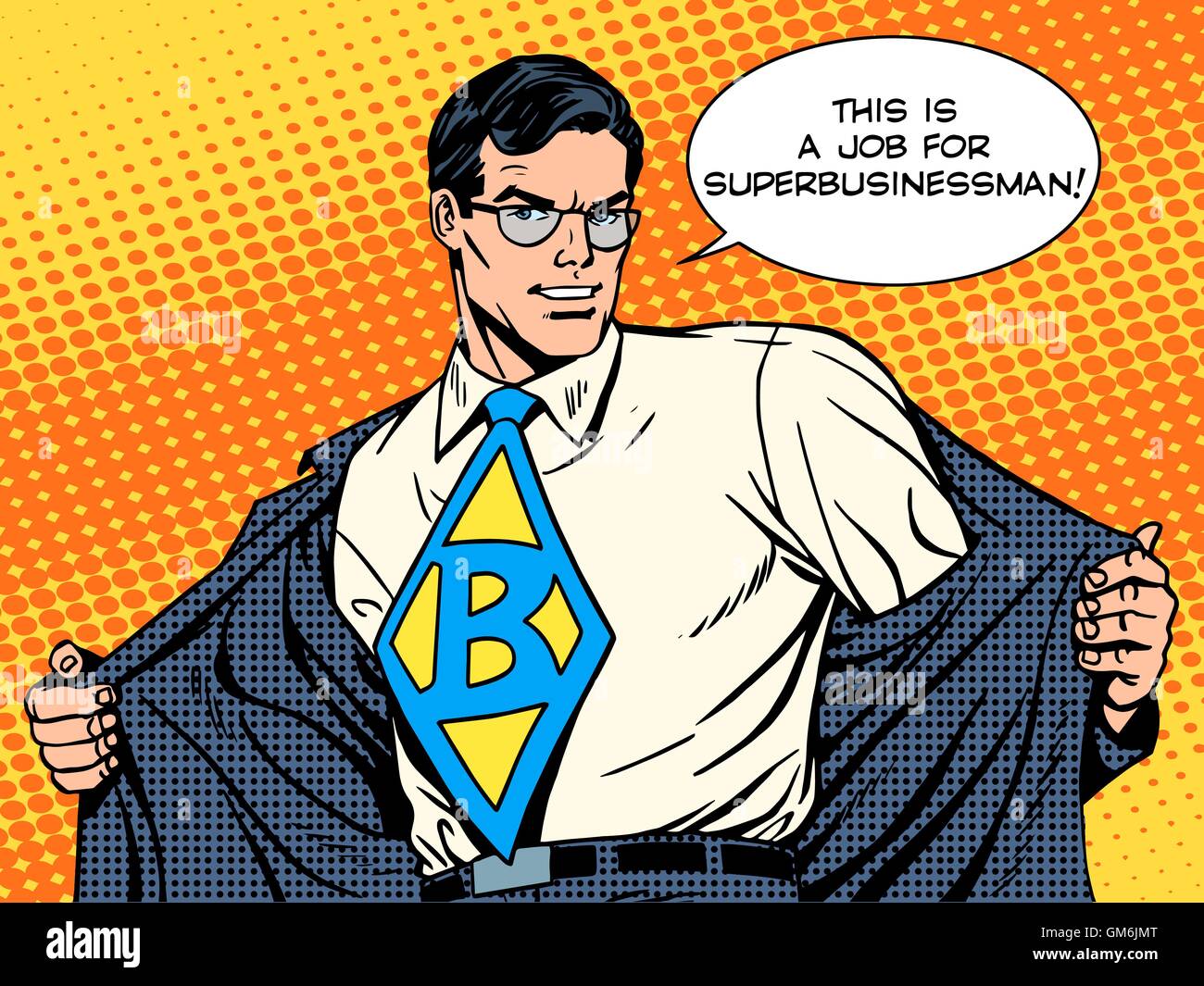 job super businessman hero Stock Vector Image & Art - Alamy