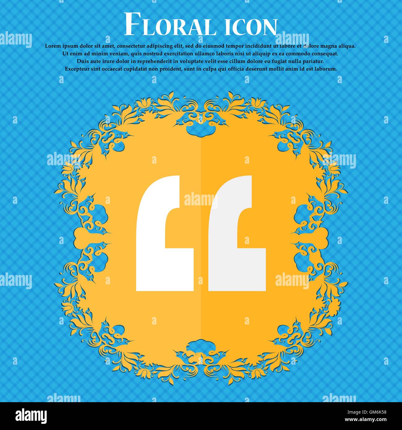 Quote sign icon. Quotation mark symbol. Double quotes at the end of ...