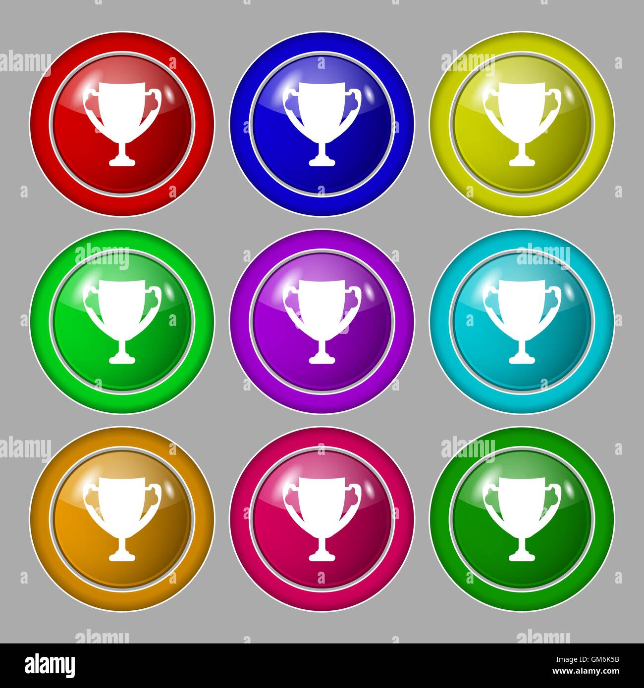 Winner cup sign icon. Awarding of winners symbol. Trophy. Symbol on ...