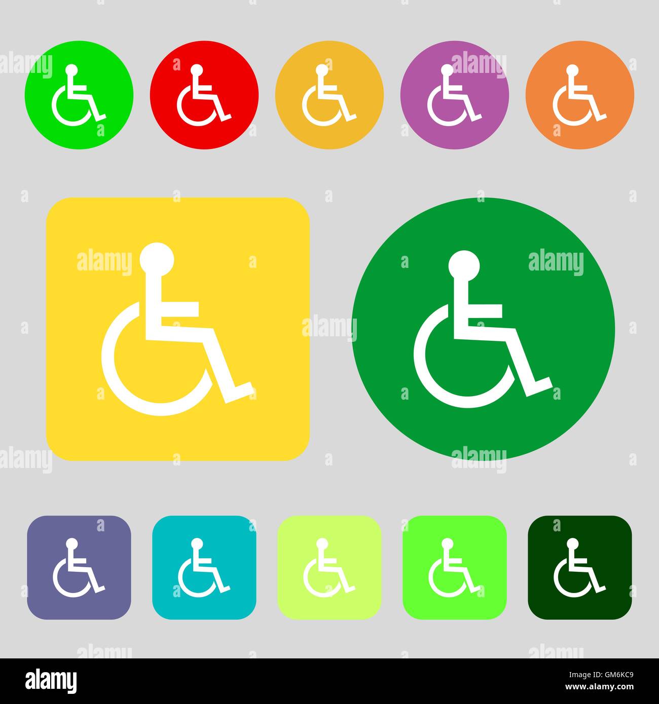 Disabled sign icon. Human on wheelchair symbol. Handicapped invalid ...