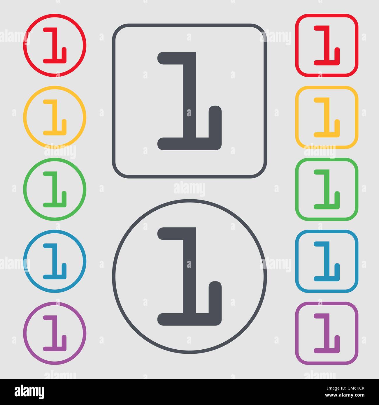 First place award sign. Winner symbol. Step one. Symbols on the Round ...