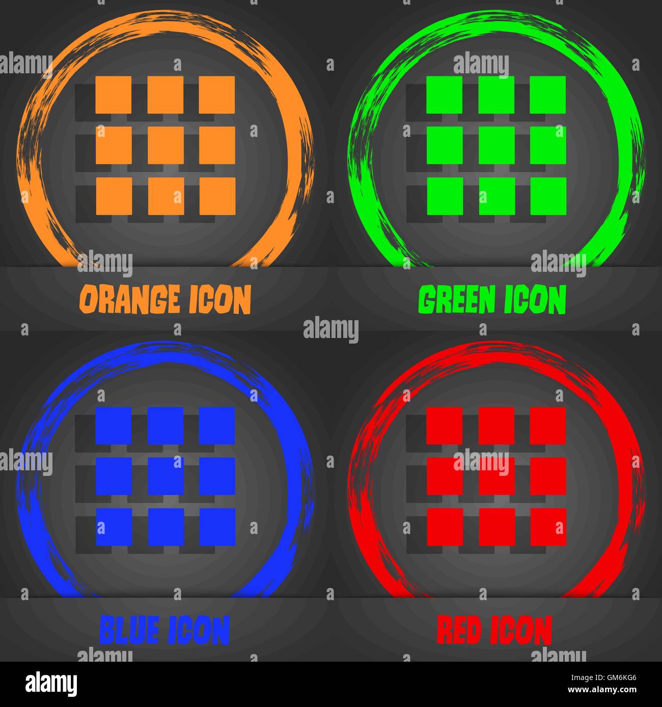 List sign icon. Content view option symbol. Fashionable modern style ...