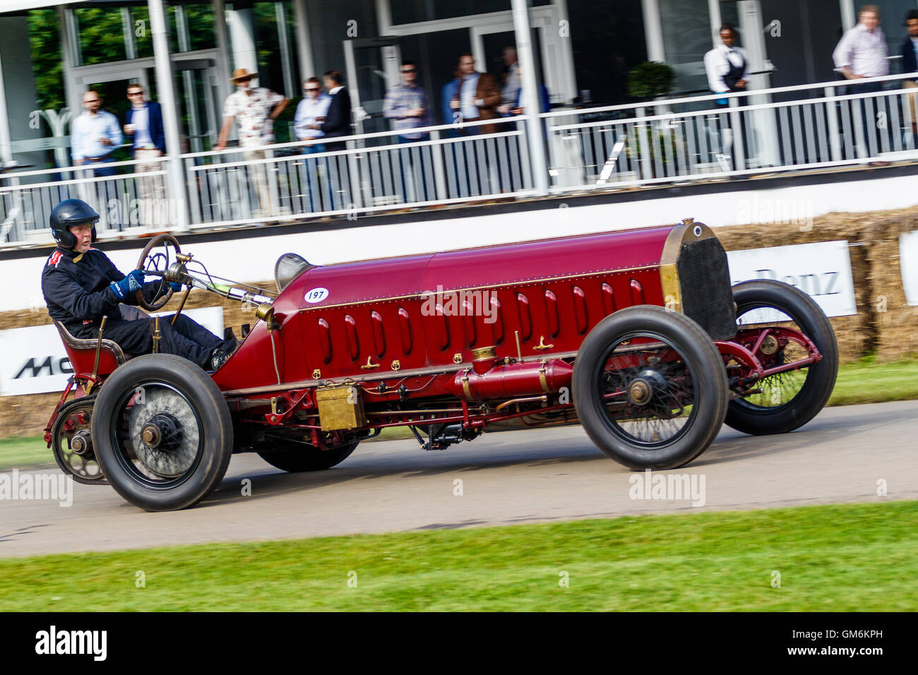 1905 Fiat Isotta-Fraschini with driver Mike Vardy at the 2016 Goodwood ...