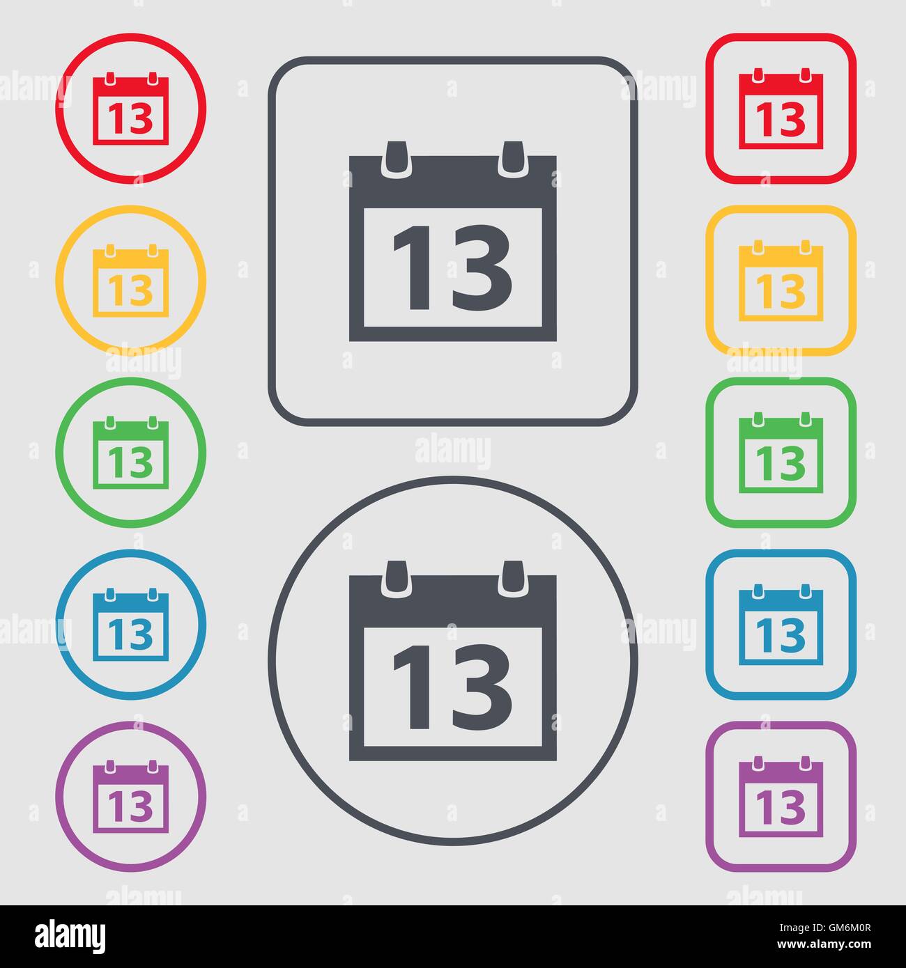 Calendar sign icon. days month symbol. Date button. Symbols on the ...