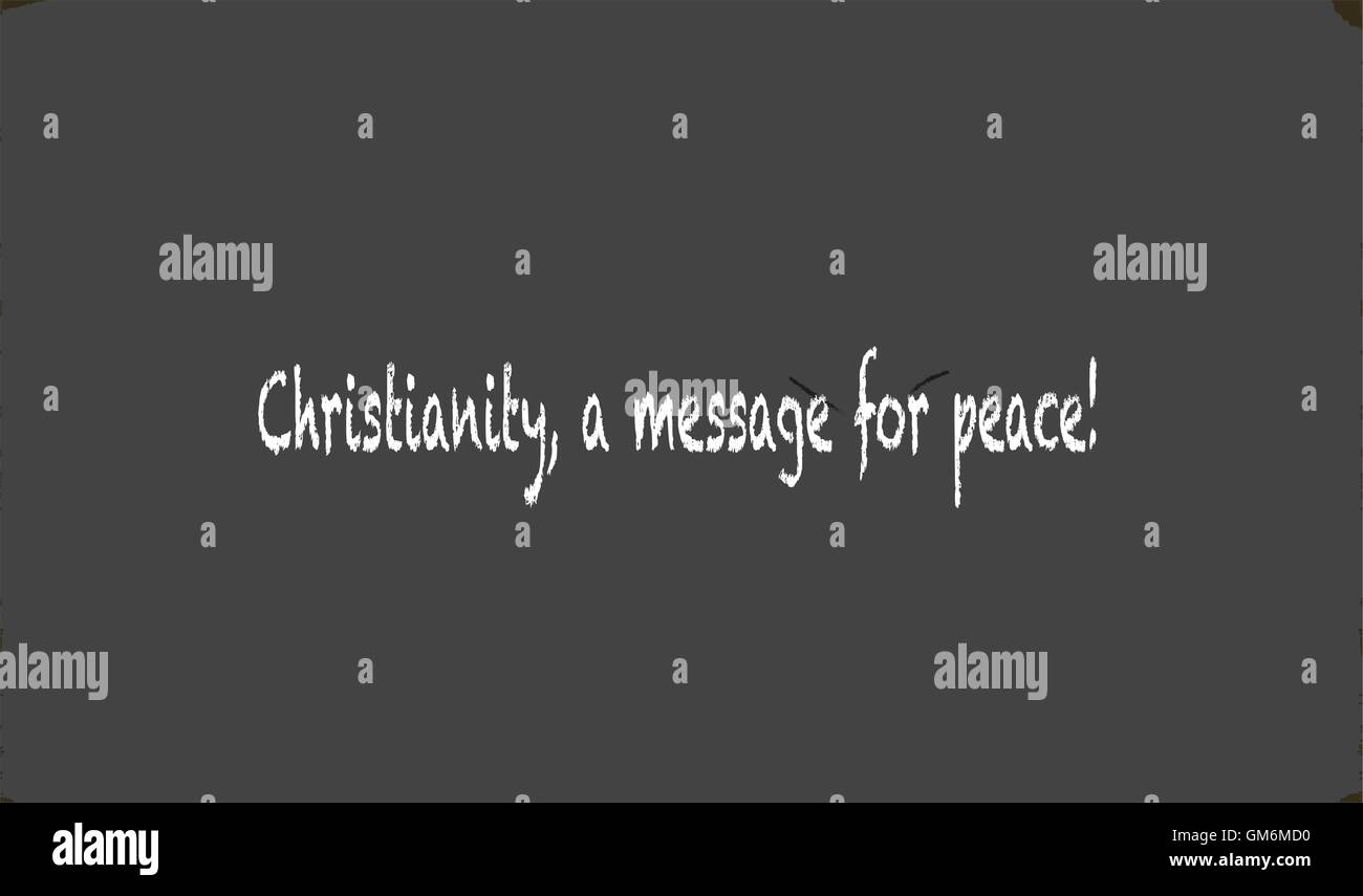 Christianity, a message for peace Stock Vector Image & Art - Alamy