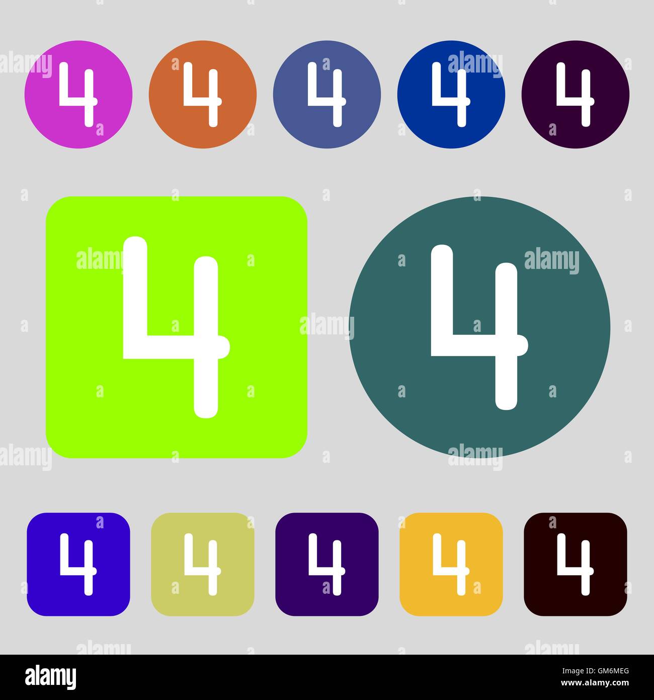 12 4 Stock Vector Images - Alamy